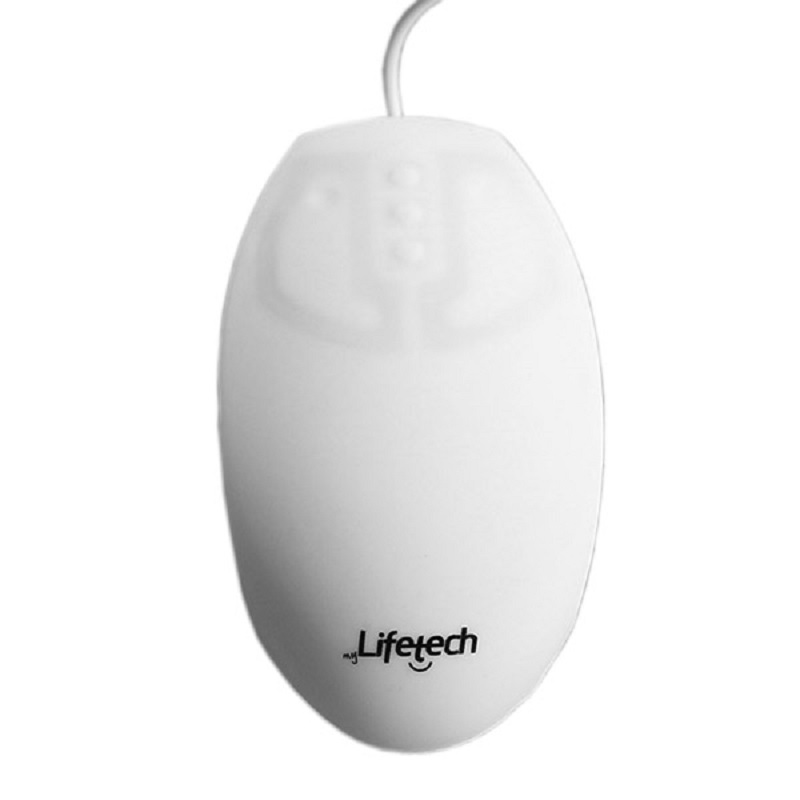 Rato Lifetech Silicone Higienizável Lavável Usb Branco - GreenFever